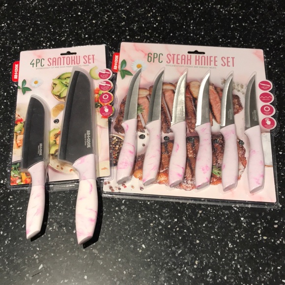 AR+COOK | Dining | Ar Cook Steak Knife Set Santoku Set | Poshmark